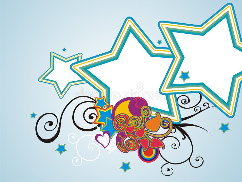 Abstract painting star set stock vector. Illustration of elegance ...