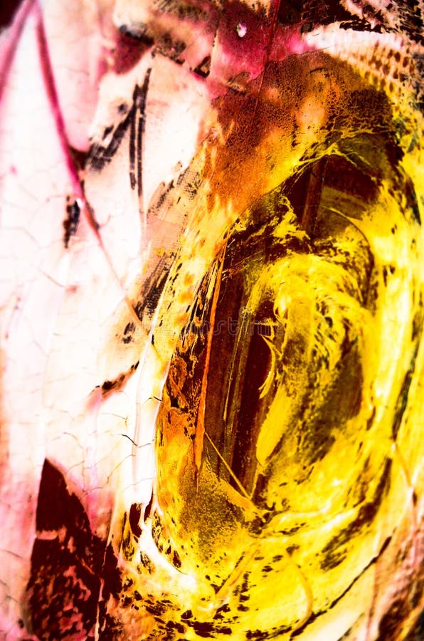 Abstract Painting Structure Stock Image - Image of acrylic, orange ...
