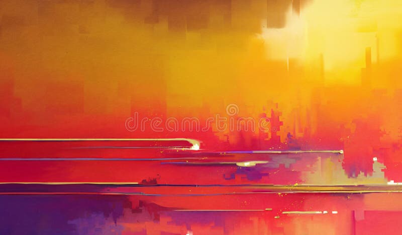 Abstract Painting in the Style Stock Illustration - Illustration of ...