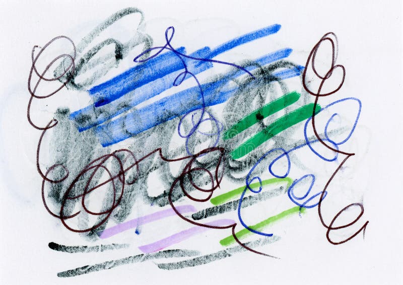 Abstract Painting in the Style of Modern Art Stock Photo - Image of ...