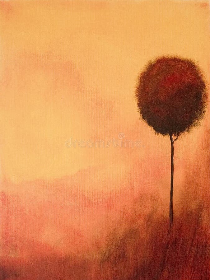 Abstract painting trees stock illustration. Illustration of giant - 2823742