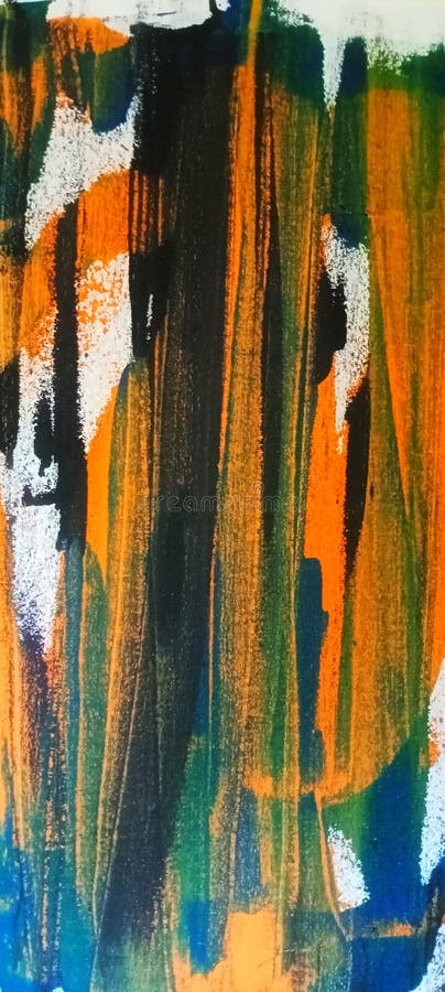 Abstract Painting Using Acrylic Paint on Canvas Stock Image - Image of ...