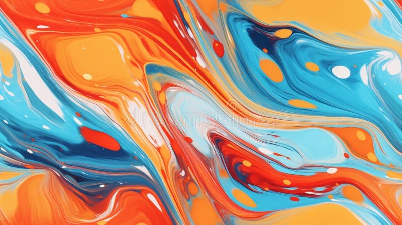 Seamless Pattern. Abstract Painting with Vibrant Colors. Fantasy ...