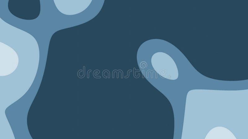 Abstract Pale Blue Gradient Organic Shapes Background with Smooth Flow ...