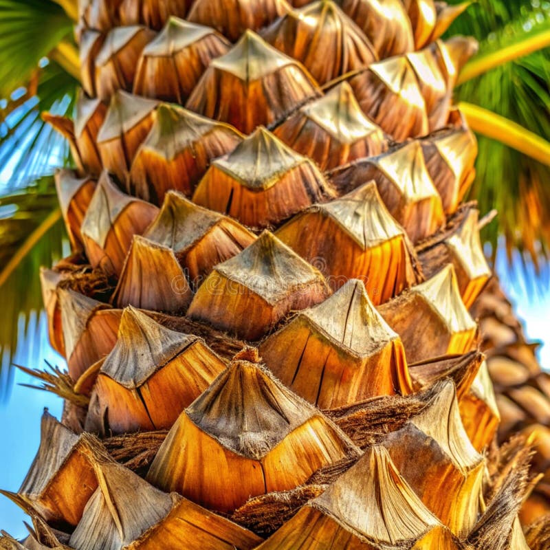 Abstract Palm Tree Bark Texture Stock Illustration - Illustration of ...