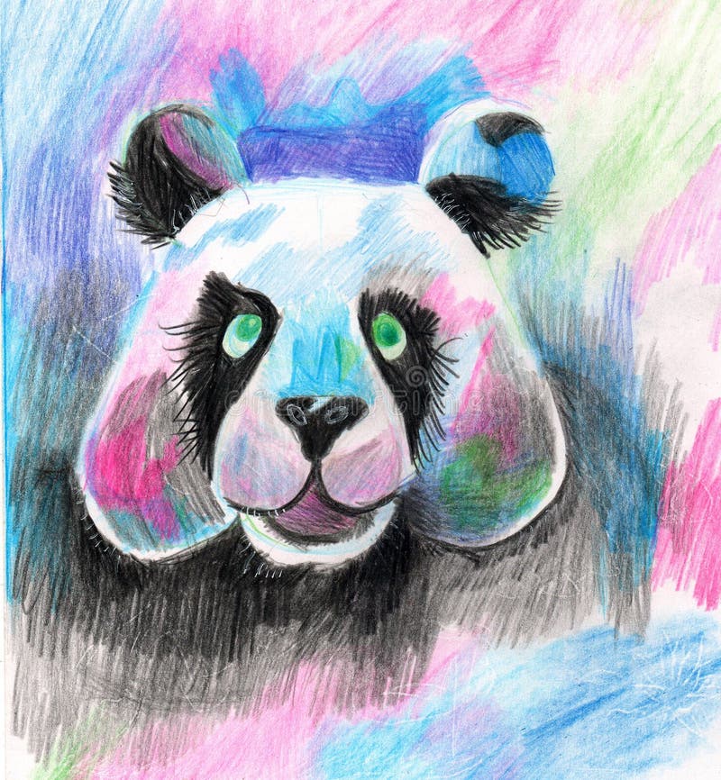 Abstract panda stock illustration. Illustration of ornamental - 91067451