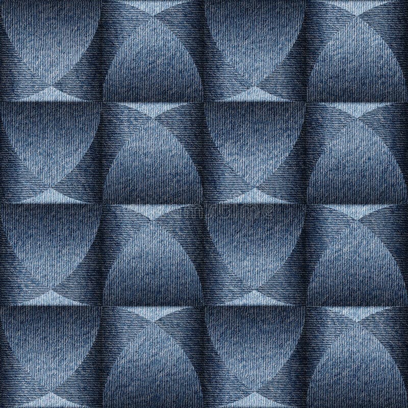 Abstract Paneling Pattern - Seamless Background - Blue Jeans Stock ...