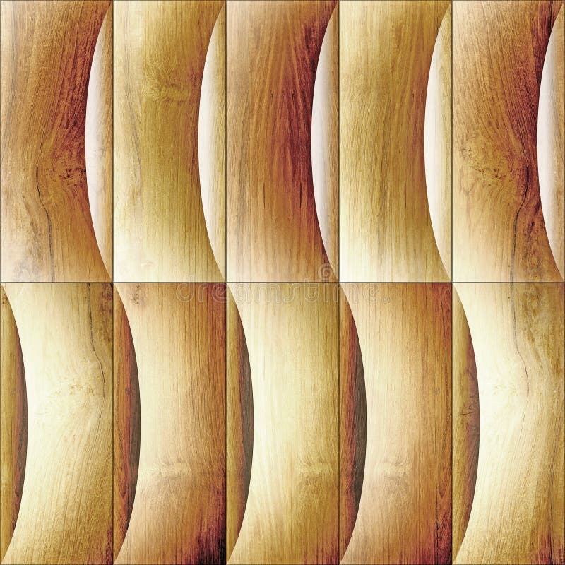 Abstract Paneling Pattern - Waves Decoration Stock Illustration ...