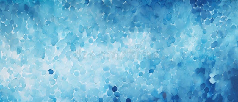 Abstract Panorama Banner with a Blue and White Spotted Sponge Technique ...