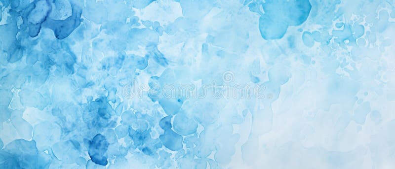 Abstract Panorama Banner with a Blue and White Spotted Sponge Technique ...
