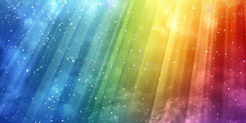 Abstract Panoramic Background with Colorful Spectrum - a Rainbow ...