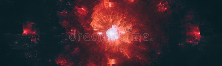 Abstract Red Energy Burst stock illustration. Illustration of ...