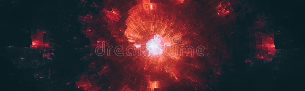 Abstract Red Energy Burst stock illustration. Illustration of ...