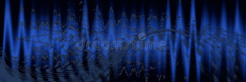 Abstract Panoramic Background. Sound Waves Stock Illustration ...