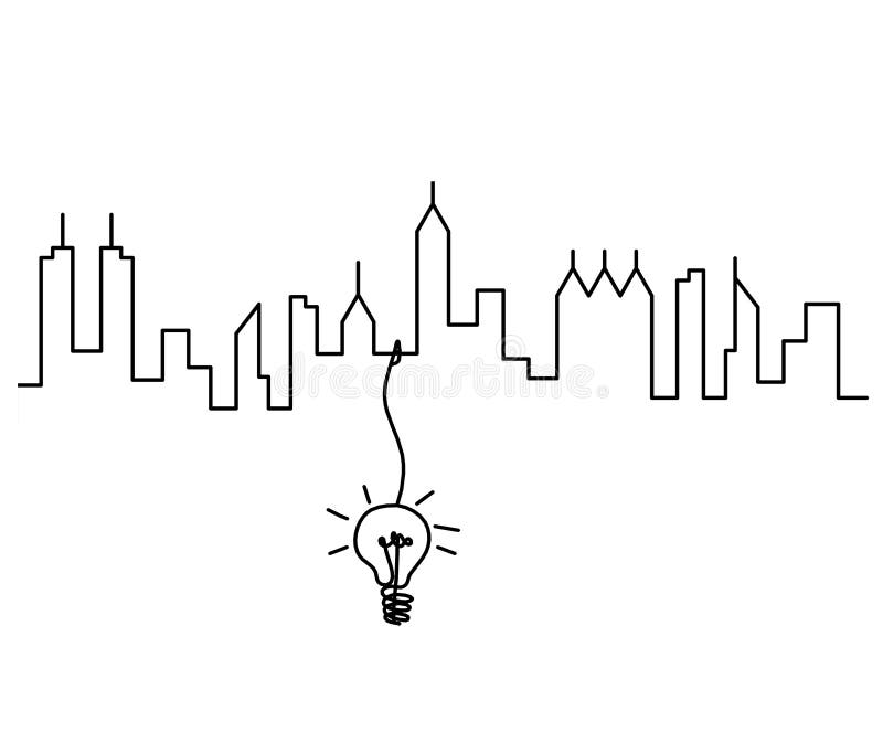 Abstract Panoramic Landscape with Question Mark Stock Illustration ...