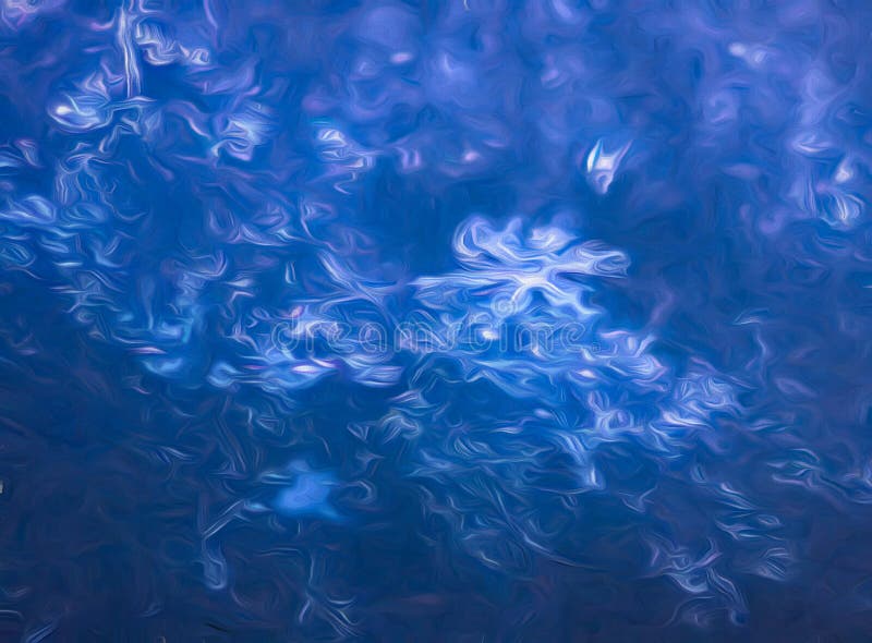 Abstract Pantone Aqua and Classic Blue Snowflake Background Stock Image ...