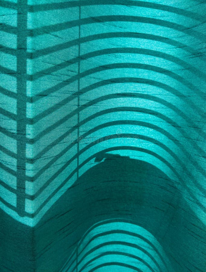 Abstract Pantone Turqoise Window Shadows Stock Photo - Image of blinds ...