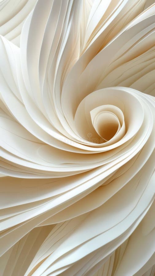 Abstract Paper Art. Twisted and Textured Paper Creations Stock ...