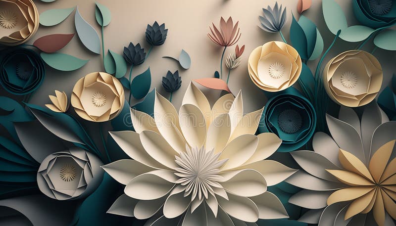 Abstract Paper Background. Generative AI Stock Illustration ...