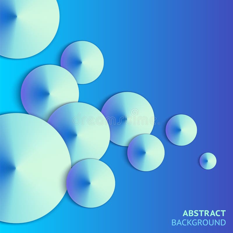 Abstract Paper Bubbles Background with Lights Stock Vector ...