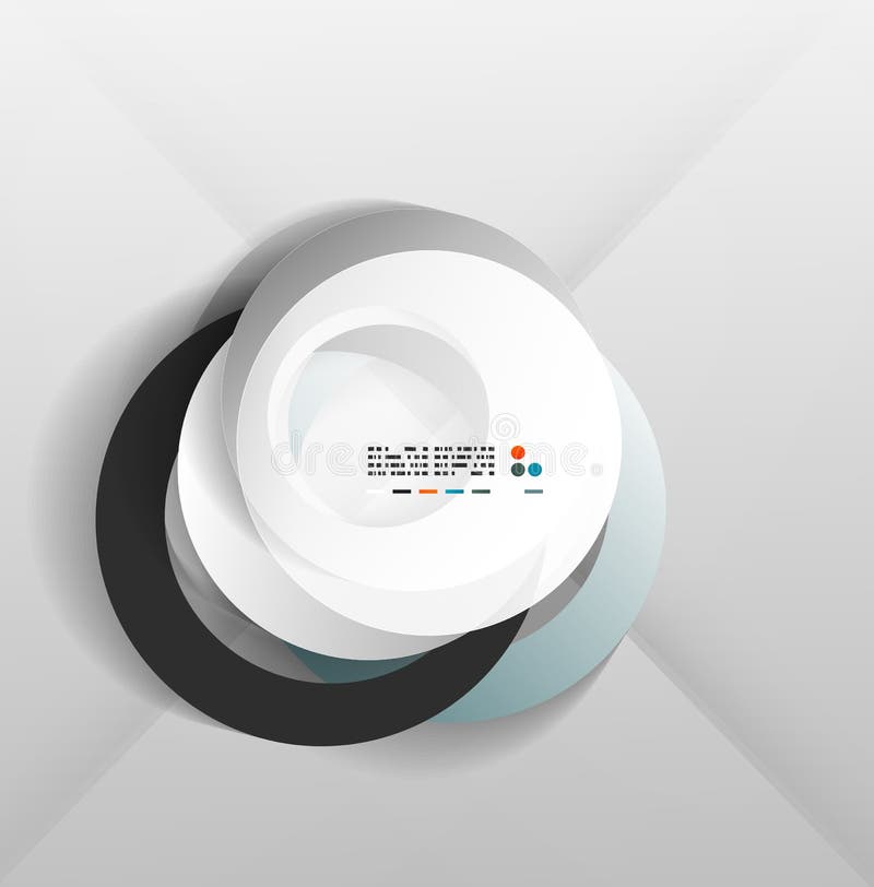 Abstract Paper Circles Design Stock Vector - Illustration of abstract ...