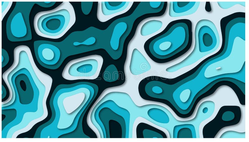 Abstract Paper Cut Background. Multi Layers 3D Color Texture Background ...