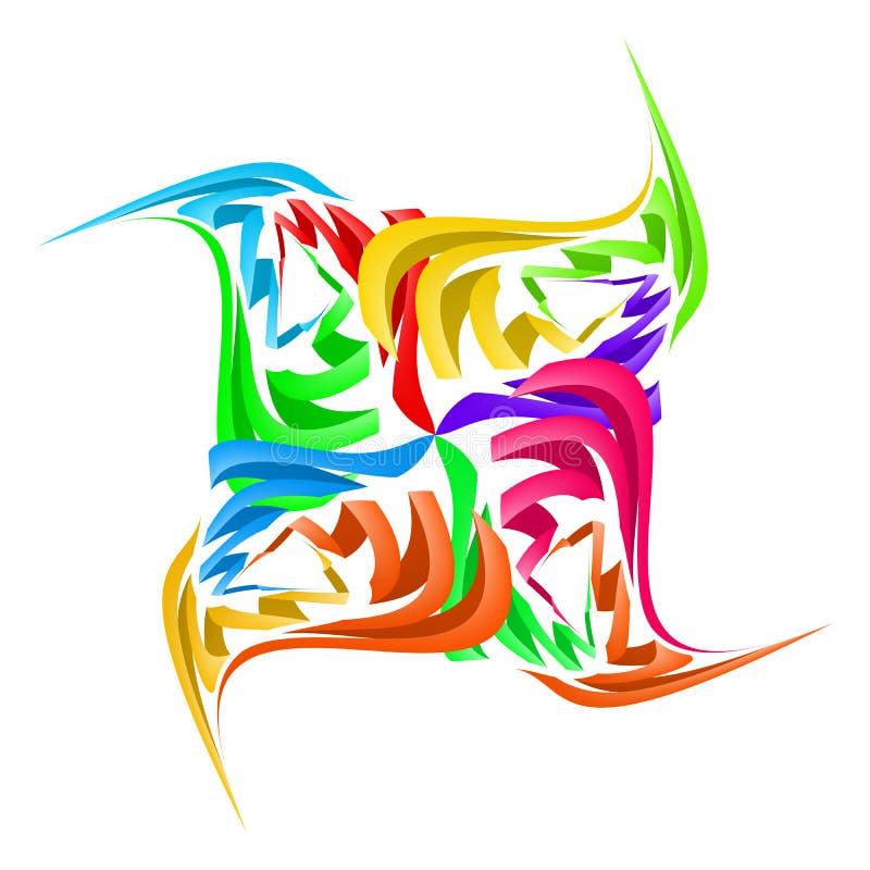 Abstract paper figure. stock vector. Illustration of curl - 35794314