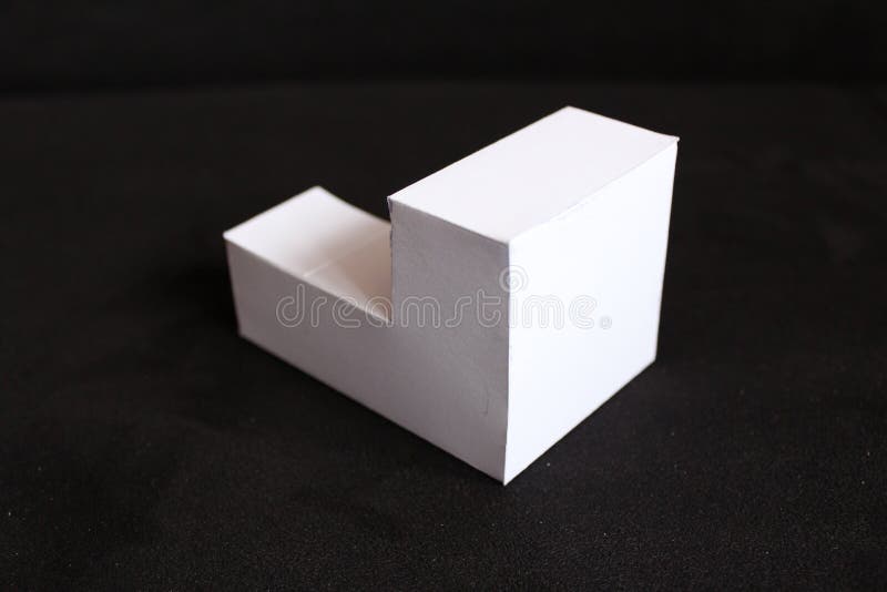 Abstract Paper Figure stock photo. Image of white, build - 78833944