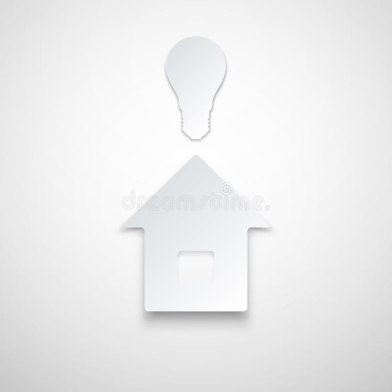 Abstract Paper Home Icon Vector Stock Vector - Illustration of homepage ...