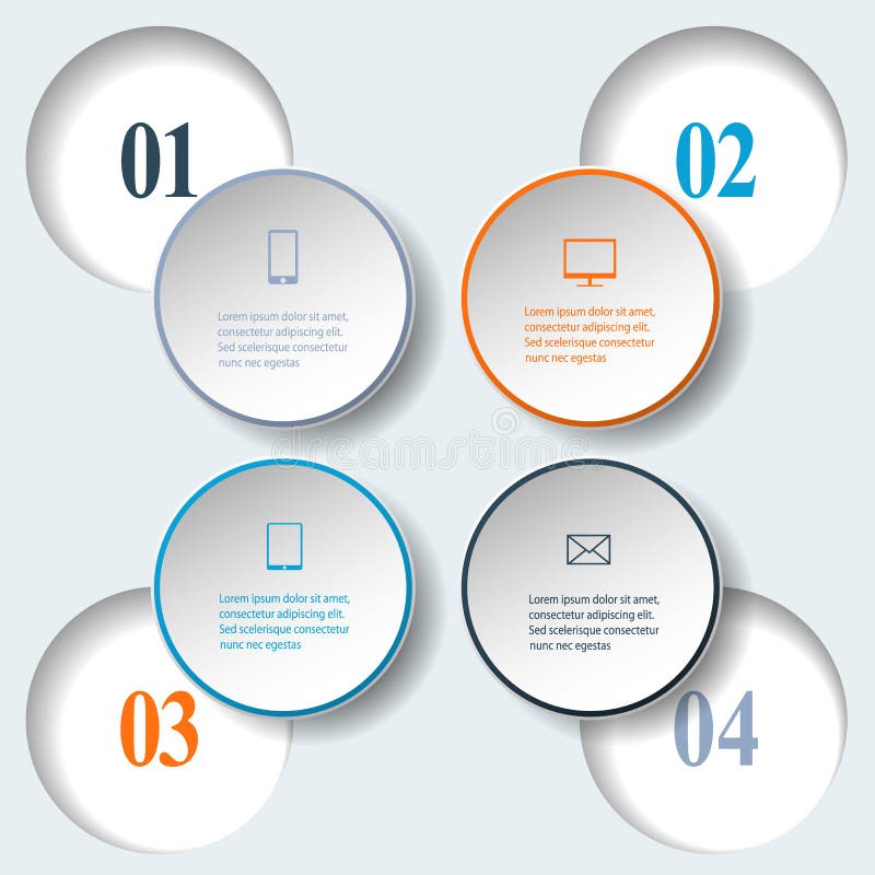 Abstract Paper Infografics. Internal and External Data Concept Stock ...