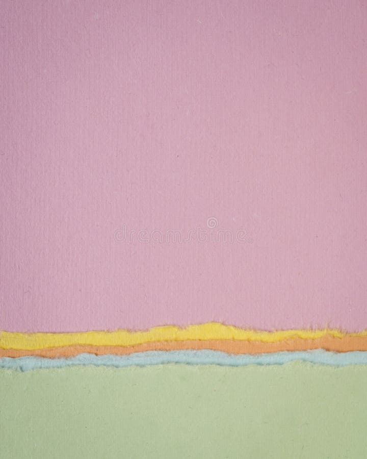 Abstract Paper Landscape in Vertical Format - Collection of Handmade ...