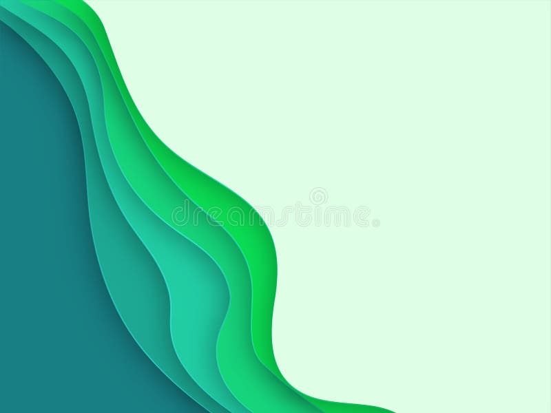 Paper Layer Cut Style Poster or Banner Design. Stock Illustration ...