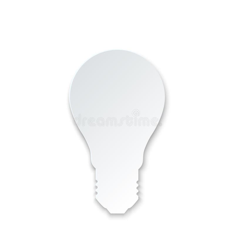 Abstract Paper Light Bulb Vector Stock Vector - Illustration of bulb ...