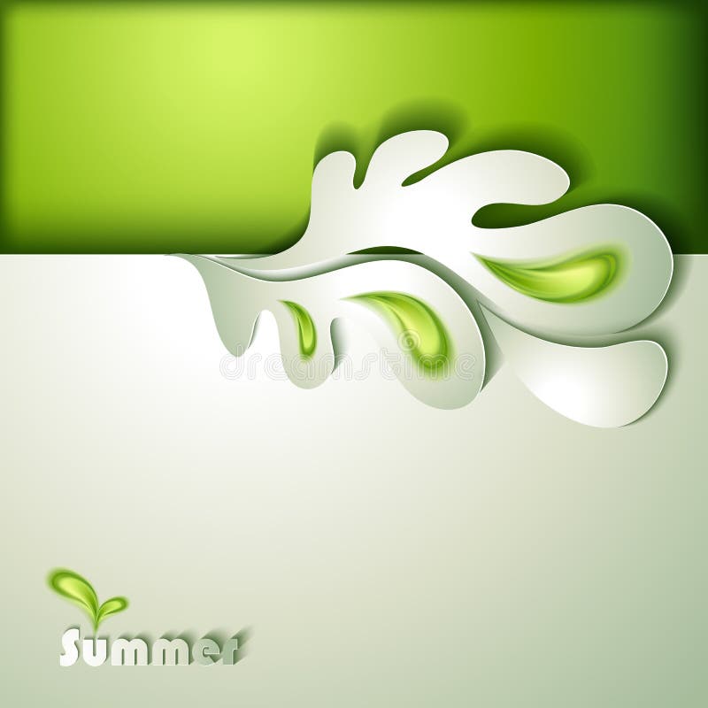 Abstract paper plant stock vector. Illustration of leaf - 31591911