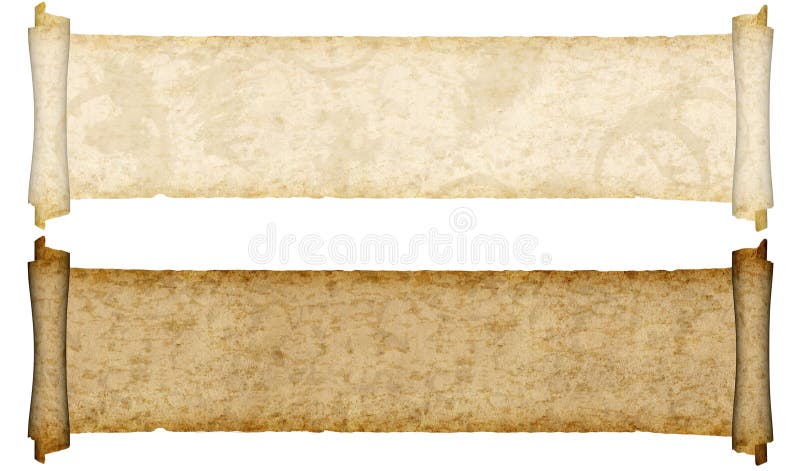 Abstract Paper Rolls of Old, Weathered Grunge Paper with Plenty of ...