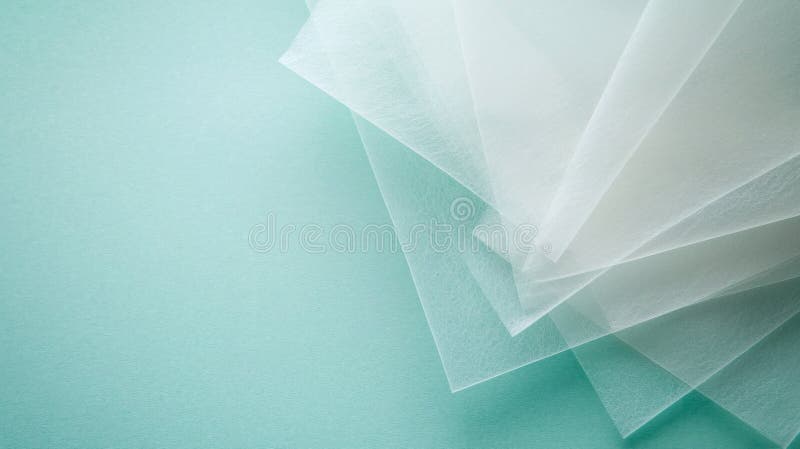 Abstract Paper Stack on Blue Background - Crafting and Design Concept ...