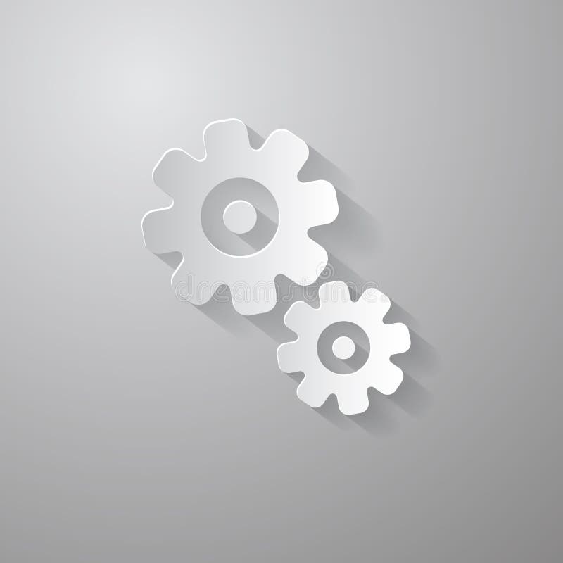 Abstract Paper Vector Cogs - Gears Stock Vector - Illustration of ...