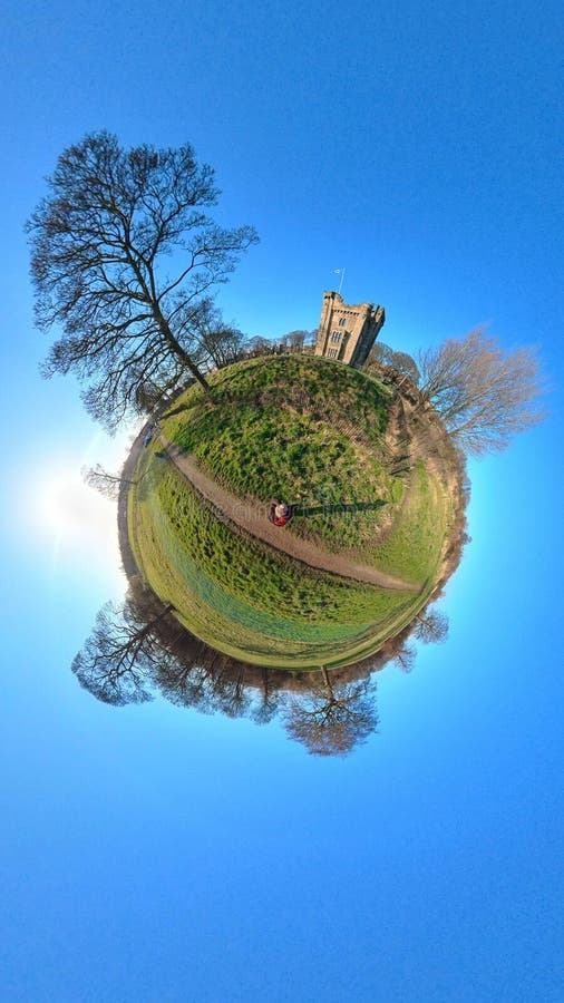 Abstract Park Globe on a Blue Background Stock Photo - Image of life ...