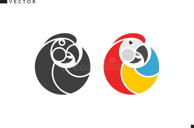 Abstract Parrot Logo Vector. Macaw Parrot Sign. Vector Illustration ...