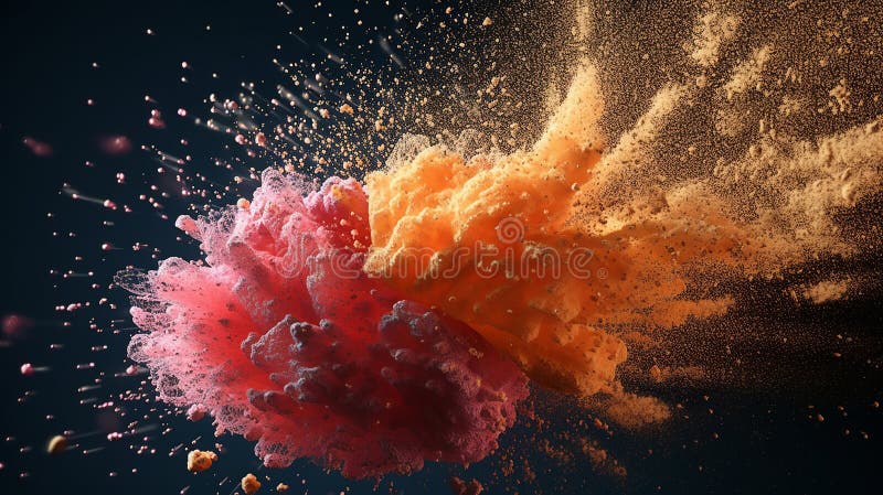 Abstract Particle Explosi for Celebration Decoration Design. Modern ...