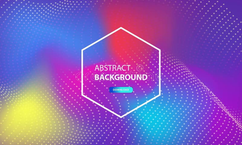 Abstract Particle Flow Background with Dots Combination. Dynamic ...