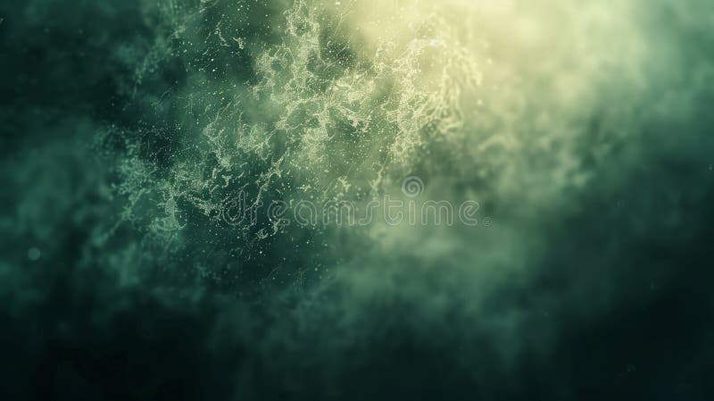 Abstract Particle Flow, Green Energy Background, Data Stream ...