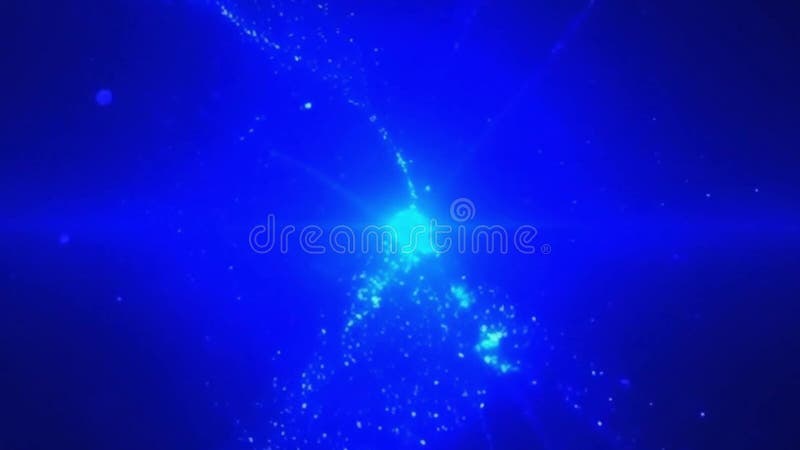 Abstract Particle Flow Pulsating Forces in Blue Water Stock Video ...