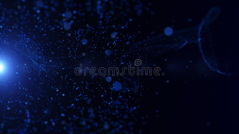 Abstract Particle Fluid Wave Pattern Light Flare Illustration ...