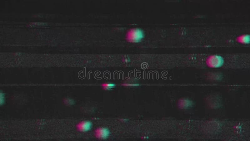 Particles Glitch Background Animation. Animation on Black Background ...