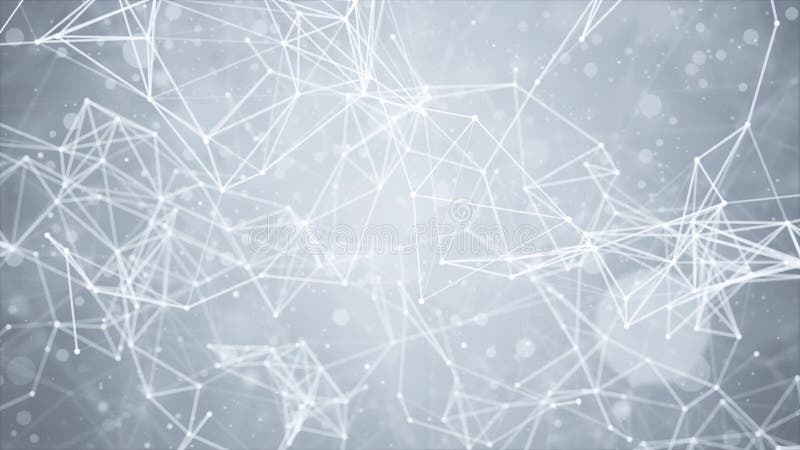 Abstract Particle Loop Background Mess Network Stock Video Video Of