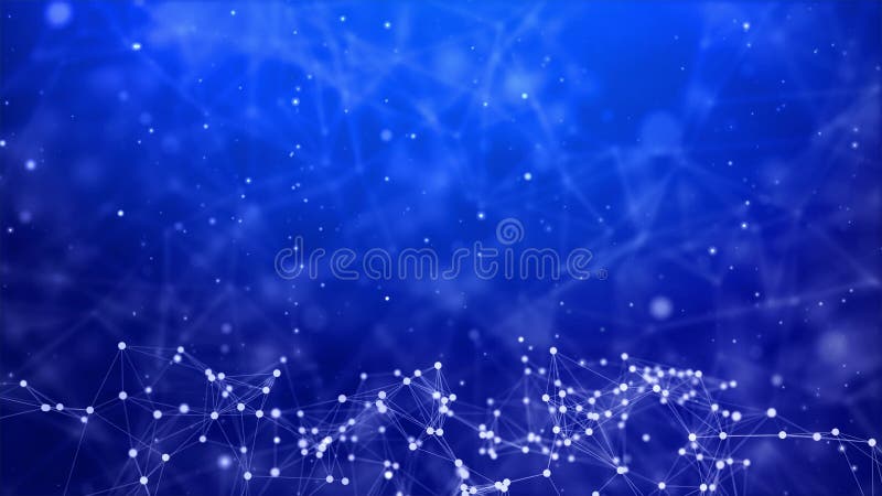 Abstract Particle Loop Background Mess Network Stock Footage Video Of Background Molecular