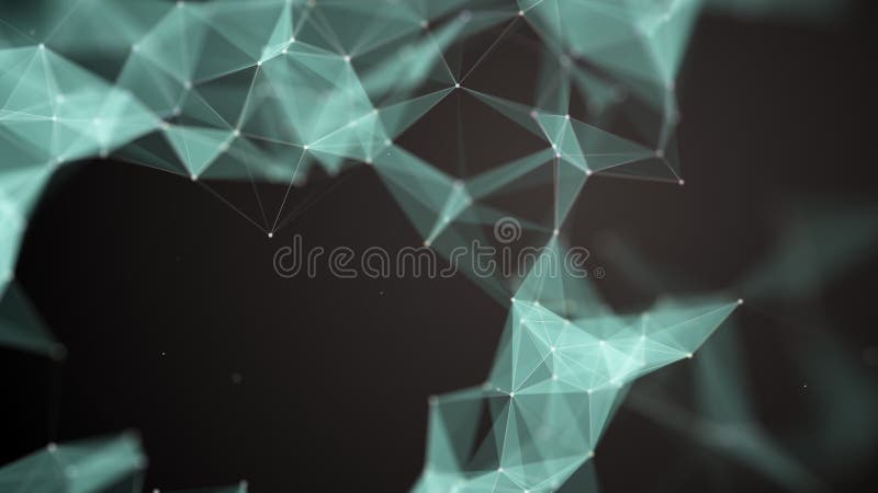 Plexus Array Pattern. Particles, Dots and Lines. Digital Mesh Big Data Concept. Element of ...