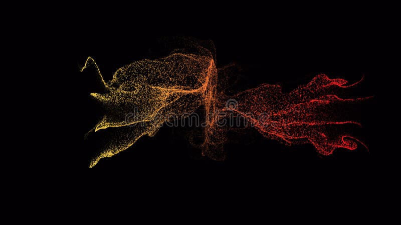 Abstract Particle Simulation Background. Festive and Fun Illustration ...