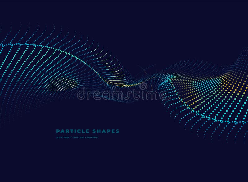 Abstract Particle Tech Wave on Dark Background Stock Vector ... Abstract Particle Tech Wave on Dark Background Stock Vector ...